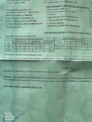 Серый Ауди А3 2006 в Вильнюс, объемом двигателя 2.00 л и пробегом 287 тыс. км за 2500 €, фото 20 на AUTOMOTO.COM.LV