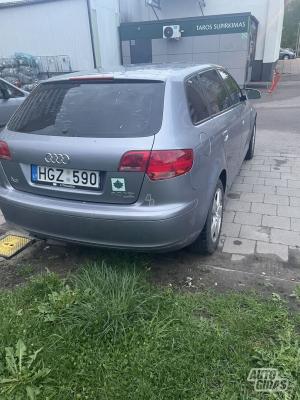 Grey Audi A3 2006 in Vilnius, with an engine capacity of 2.00 L and mileage of 252 thousand km for 3000 €, photo  on AUTOMOTO.COM.LV