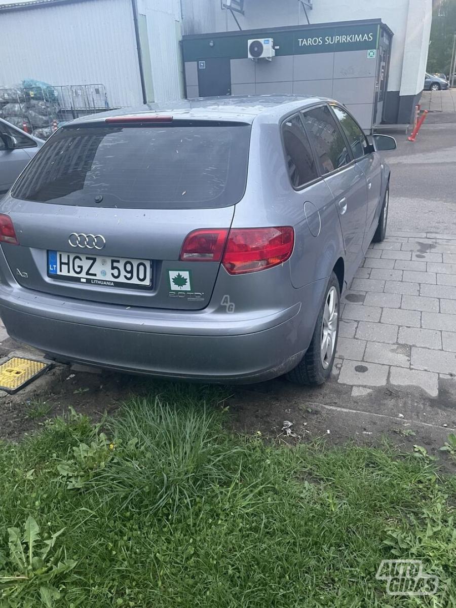 Grey Audi A3 2006 in Vilnius, with an engine capacity of 2.00 L and mileage of 252 thousand km for 3000 €, photo 1 on AUTOMOTO.COM.LV