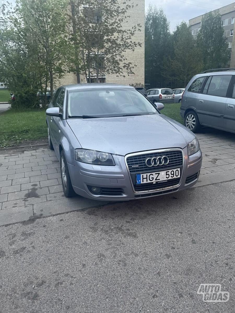 Grey Audi A3 2006 in Vilnius, with an engine capacity of 2.00 L and mileage of 252 thousand km for 3000 €, photo 5 on AUTOMOTO.COM.LV