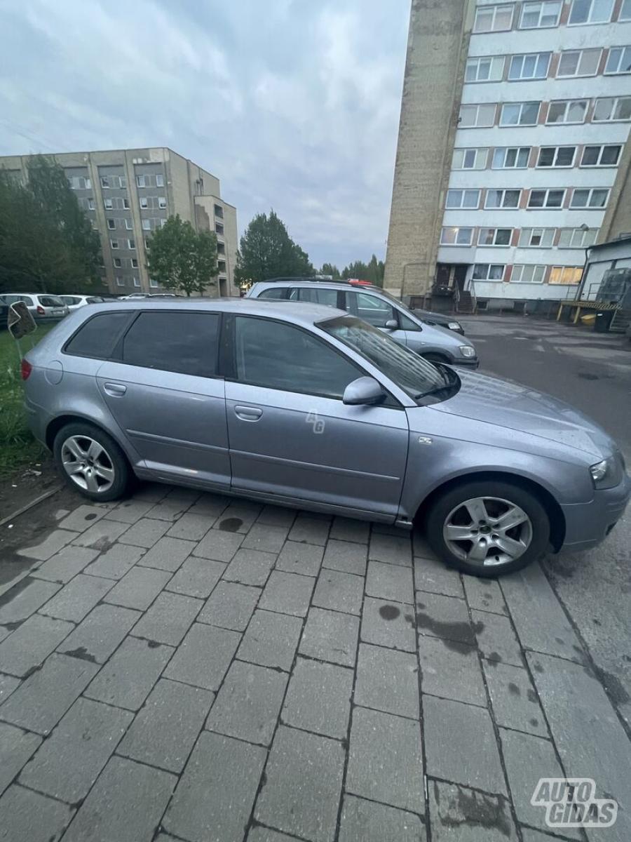 Grey Audi A3 2006 in Vilnius, with an engine capacity of 2.00 L and mileage of 252 thousand km for 3000 €, photo 6 on AUTOMOTO.COM.LV