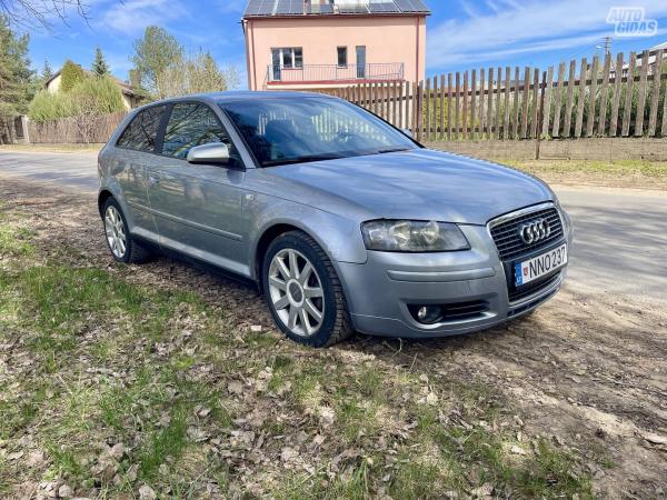 Grey Audi A3 2006 in Vilnius, with an engine capacity of 2.00 L and mileage of 287 thousand km for 2300 €, photo 1 on AUTOMOTO.COM.LV