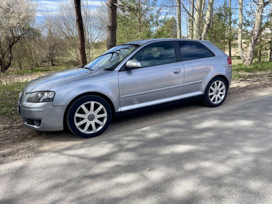 Grey Audi A3 2006 in Vilnius, with an engine capacity of 2.00 L and mileage of 287 thousand km for 2300 €, photo 6 on AUTOMOTO.COM.LV