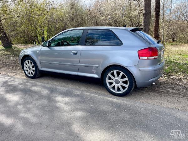 Grey Audi A3 2006 in Vilnius, with an engine capacity of 2.00 L and mileage of 287 thousand km for 2300 €, photo 6 on AUTOMOTO.COM.LV