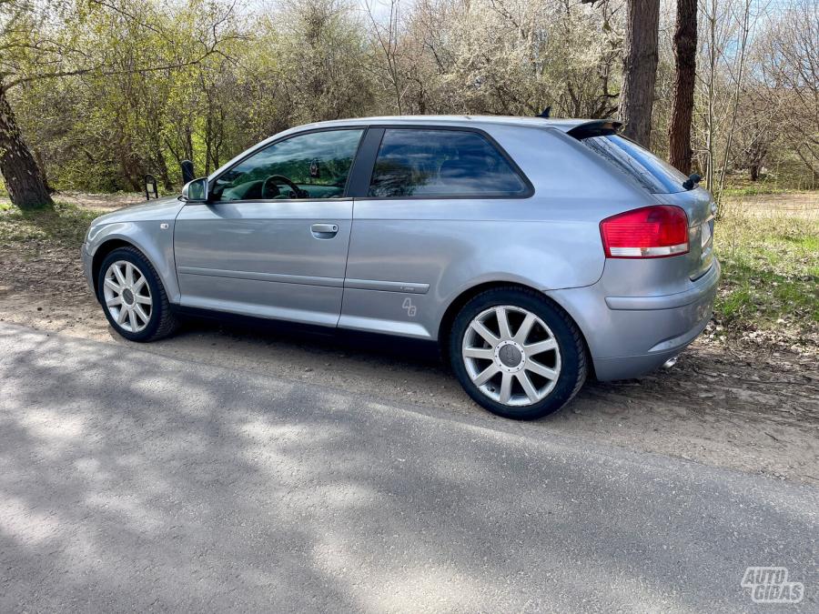 Grey Audi A3 2006 in Vilnius, with an engine capacity of 2.00 L and mileage of 287 thousand km for 2300 €, photo 7 on AUTOMOTO.COM.LV