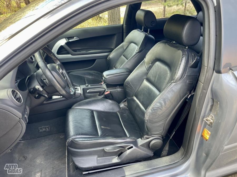 Grey Audi A3 2006 in Vilnius, with an engine capacity of 2.00 L and mileage of 287 thousand km for 2300 €, photo 13 on AUTOMOTO.COM.LV
