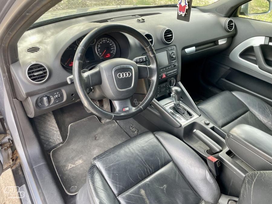 Grey Audi A3 2006 in Vilnius, with an engine capacity of 2.00 L and mileage of 287 thousand km for 2300 €, photo 14 on AUTOMOTO.COM.LV