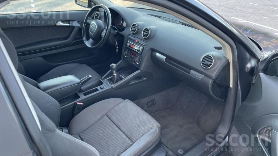 Pelēks Audi A3 2006 Cēsis, ar dzinēja tilpumu 1.90 L un nobraukumu 484 tūkst. km par 2750 €, foto 13 vietnē AUTOMOTO.COM.LV