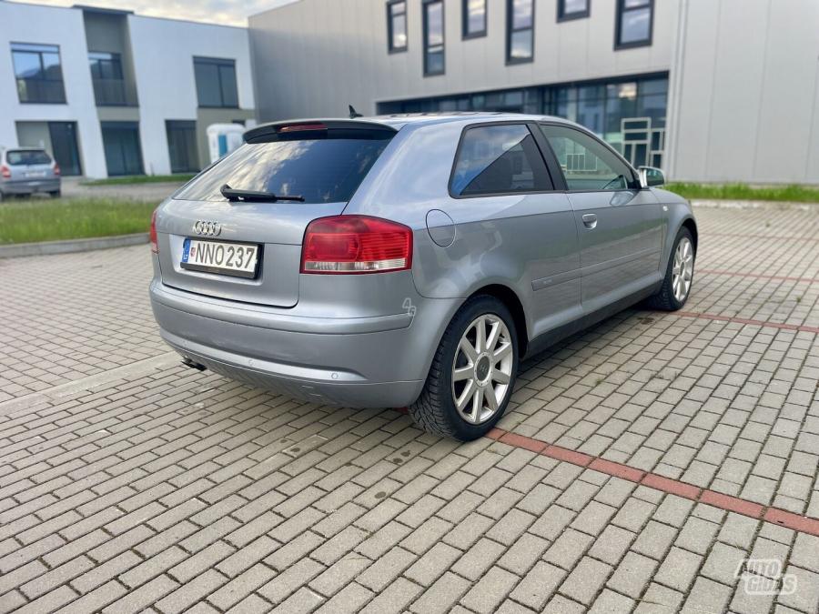 Grey Audi A3 2006 in Vilnius, with an engine capacity of 2.00 L and mileage of 287 thousand km for 2200 €, photo 3 on AUTOMOTO.COM.LV
