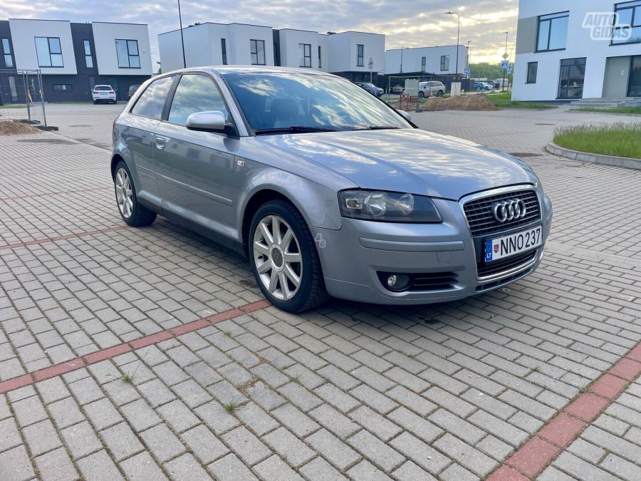 Grey Audi A3 2006 in Vilnius, with an engine capacity of 2.00 L and mileage of 287 thousand km for 2200 €, photo 4 on AUTOMOTO.COM.LV