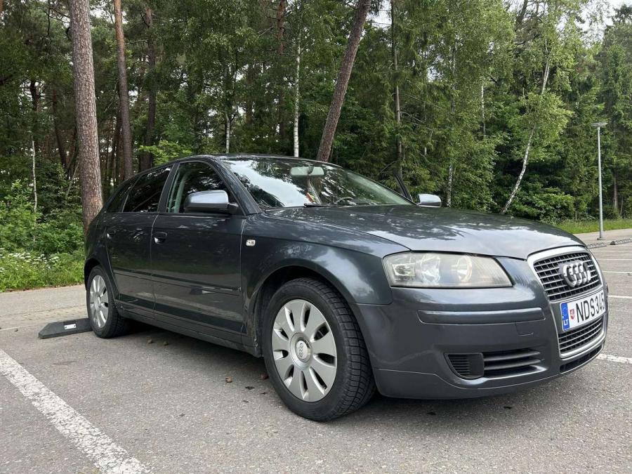 Grey Audi A3 2006 in Klaipeda, with an engine capacity of 1.90 L and mileage of 485 thousand km for 2000 €, photo 4 on AUTOMOTO.COM.LV