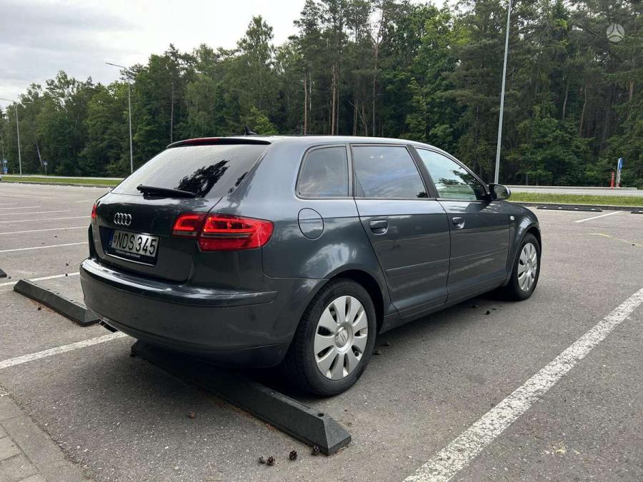 Grey Audi A3 2006 in Klaipeda, with an engine capacity of 1.90 L and mileage of 485 thousand km for 2000 €, photo 5 on AUTOMOTO.COM.LV
