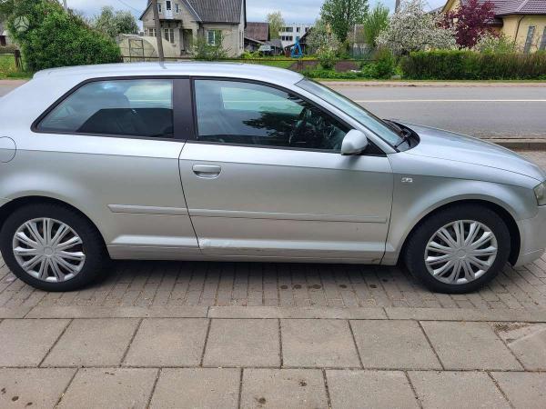 Pelēks Audi A3 2006 Širvintos, ar dzinēja tilpumu 1.90 L un nobraukumu 345 tūkst. km par 1000 €, foto 4 vietnē AUTOMOTO.COM.LV