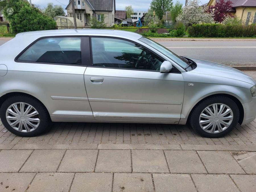 Pelēks Audi A3 2006 Širvintos, ar dzinēja tilpumu 1.90 L un nobraukumu 345 tūkst. km par 1000 €, foto 5 vietnē AUTOMOTO.COM.LV