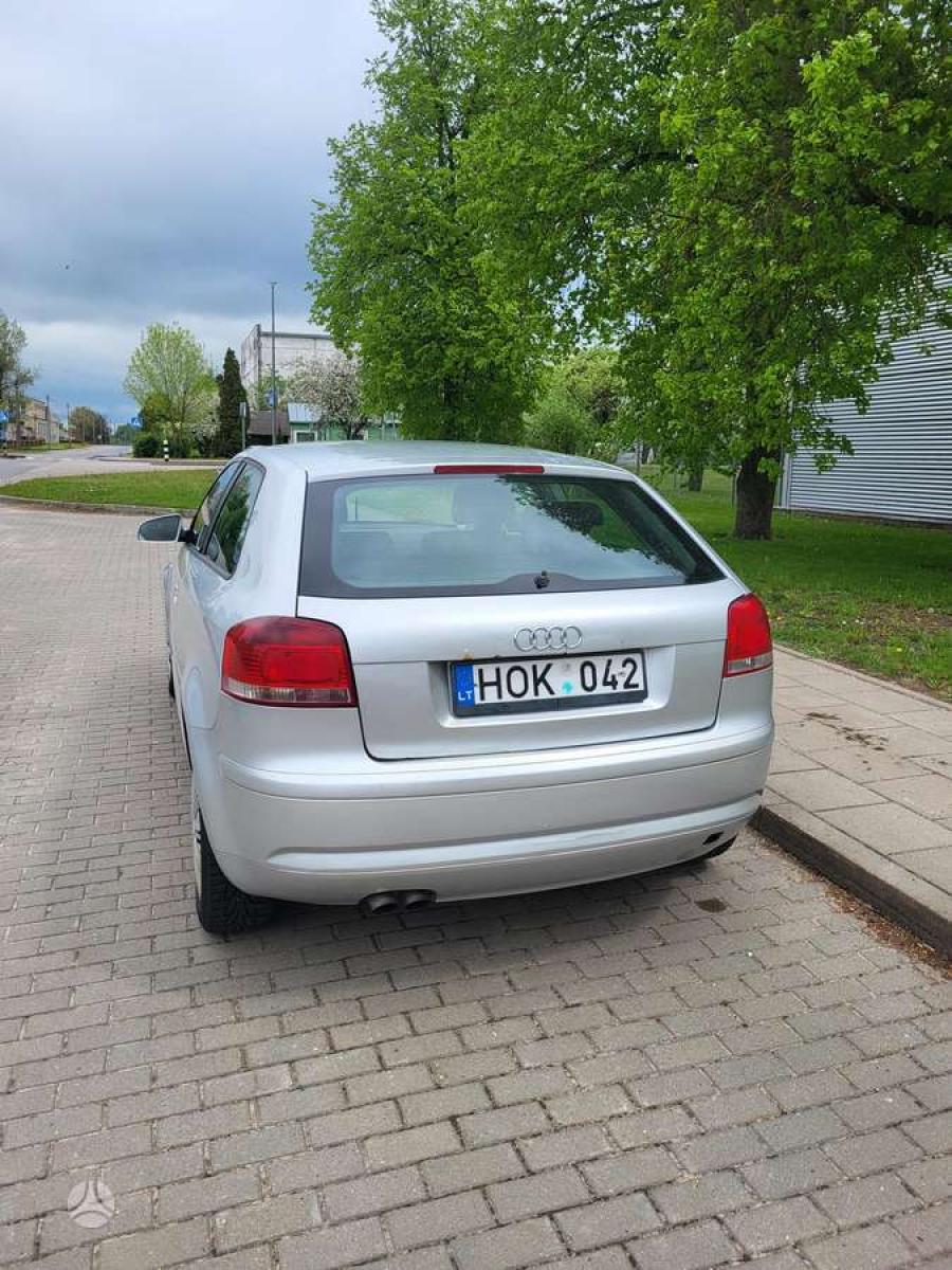 Pelēks Audi A3 2006 Širvintos, ar dzinēja tilpumu 1.90 L un nobraukumu 345 tūkst. km par 1000 €, foto 6 vietnē AUTOMOTO.COM.LV