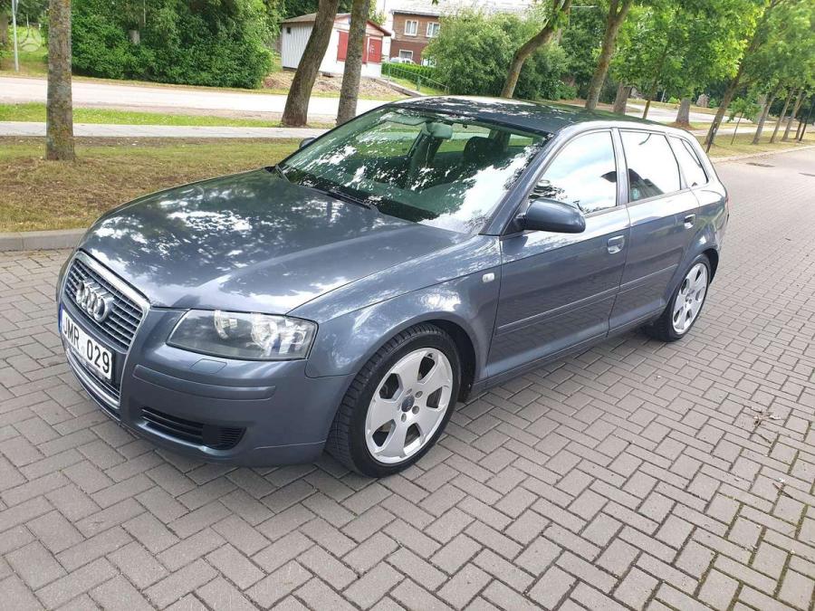 Grey Audi A3 2006 in Vilkaviskis, with an engine capacity of 1.97 L and mileage of 320 thousand km for 1350 €, photo 6 on AUTOMOTO.COM.LV