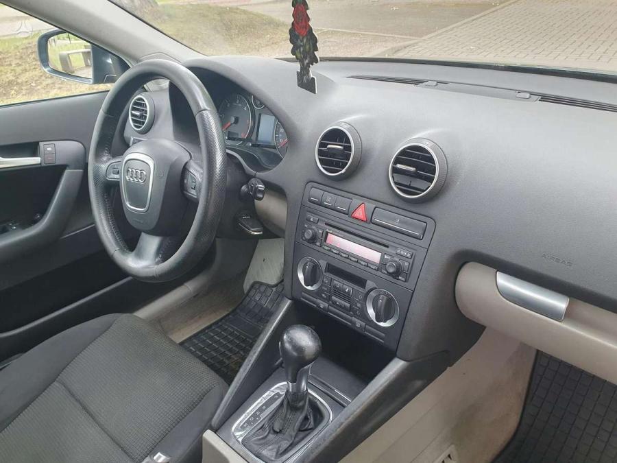 Grey Audi A3 2006 in Vilkaviskis, with an engine capacity of 1.97 L and mileage of 320 thousand km for 1350 €, photo 9 on AUTOMOTO.COM.LV
