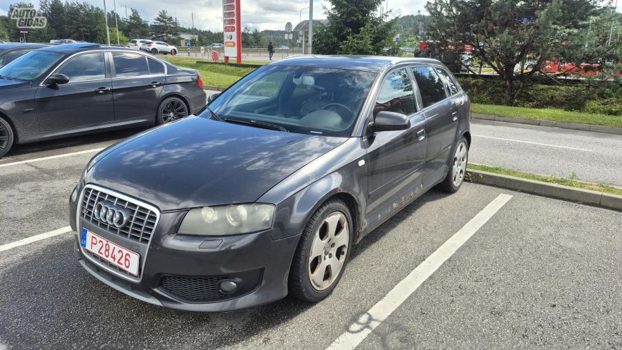 Pelēks Audi A3 2006 Kaišiadorys, ar dzinēja tilpumu 2.00 L un nobraukumu 532 tūkst. km par 1250 €, foto 1 vietnē AUTOMOTO.COM.LV