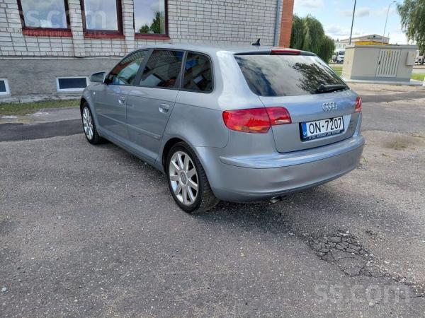 Grey Audi A3 2006 in Talsi, with an engine capacity of 2.00 L and mileage of 301 thousand km for 2570 €, photo 6 on AUTOMOTO.COM.LV