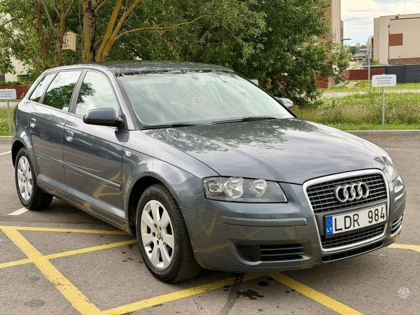 Pelēks Audi A3 2006 Viļņa, ar dzinēja tilpumu 1.90 L un nobraukumu 315 tūkst. km par 2350 €, foto 1 vietnē AUTOMOTO.COM.LV