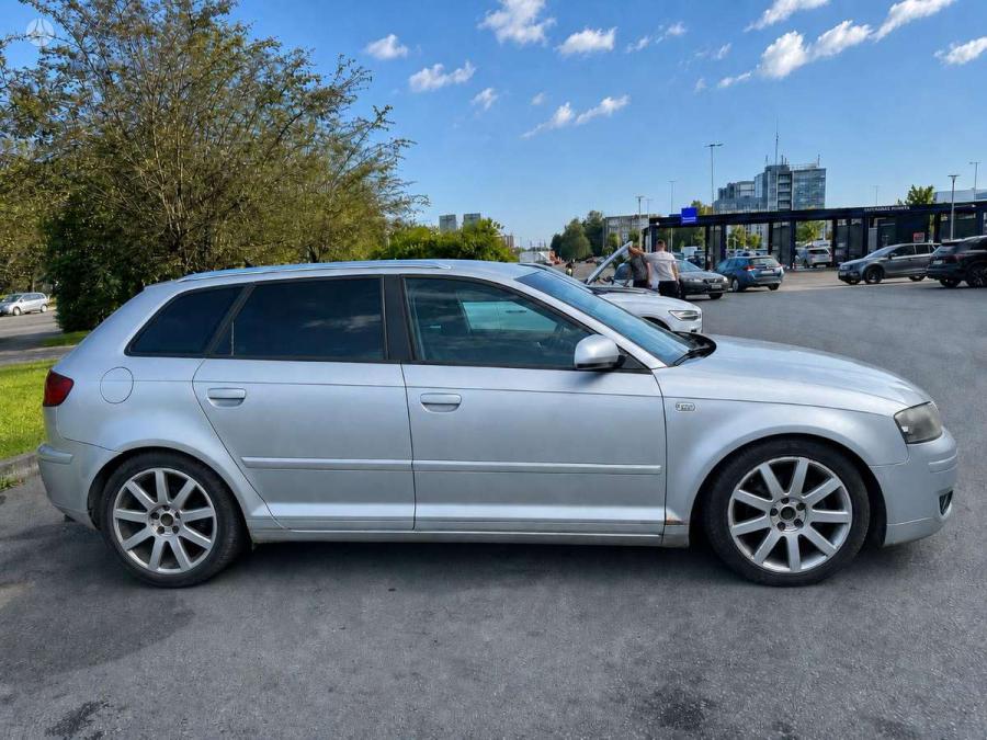 Pelēks Audi A3 2006 Viļņa, ar dzinēja tilpumu 1.97 L un nobraukumu 287 tūkst. km par 1000 €, foto 5 vietnē AUTOMOTO.COM.LV