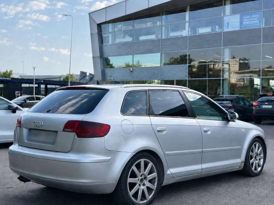 Pelēks Audi A3 2006 Viļņa, ar dzinēja tilpumu 1.97 L un nobraukumu 287 tūkst. km par 1000 €, foto 7 vietnē AUTOMOTO.COM.LV