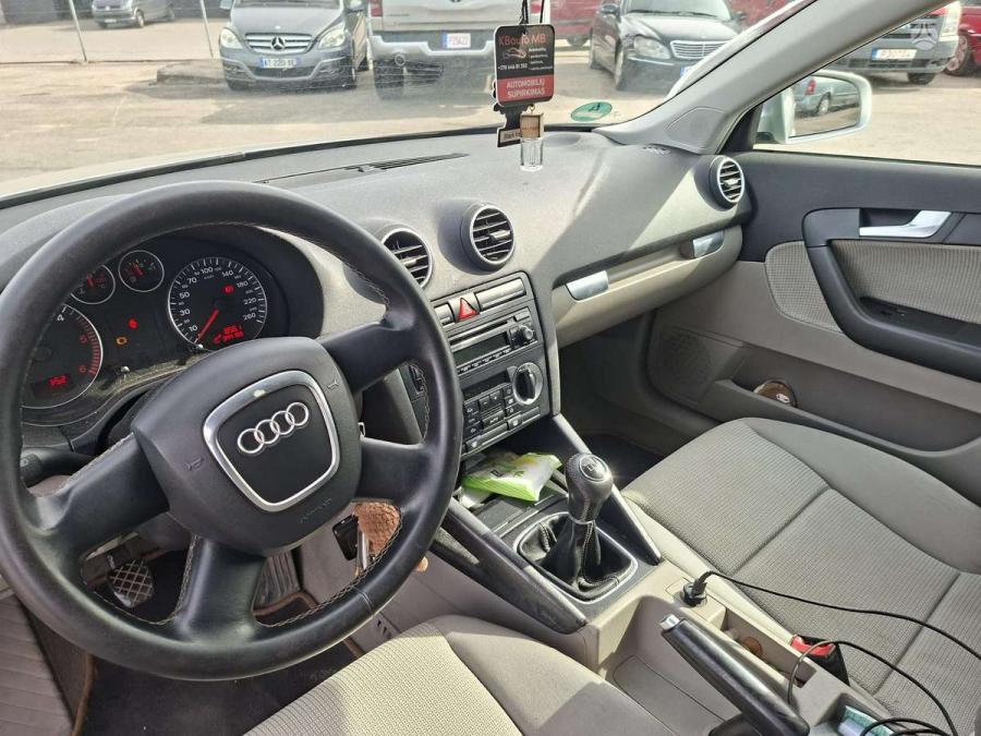 Pelēks Audi A3 2006 Plungė, ar dzinēja tilpumu 1.90 L un nobraukumu 344 tūkst. km par 2650 €, foto 19 vietnē AUTOMOTO.COM.LV
