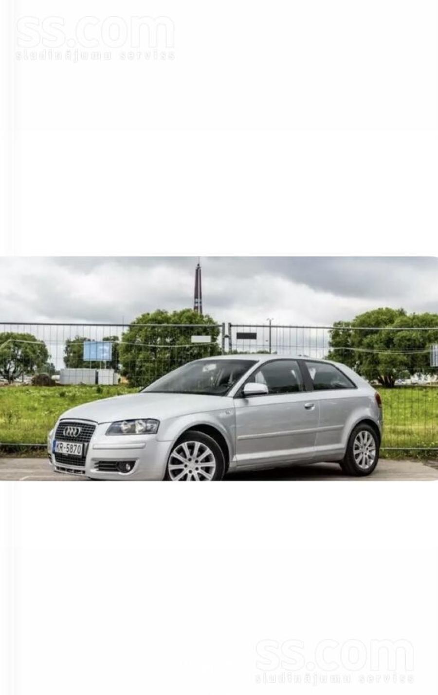 Grey Audi A3 2006 in Valka, with an engine capacity of 2.00 L and mileage of 0 thousand km for 1300 €, photo 3 on AUTOMOTO.COM.LV
