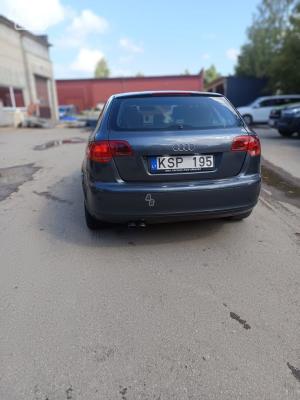 Grey Audi A3 2006 in Telschi, with an engine capacity of 2.00 L and mileage of 296 thousand km for 2950 €, photo 6 on AUTOMOTO.COM.LV