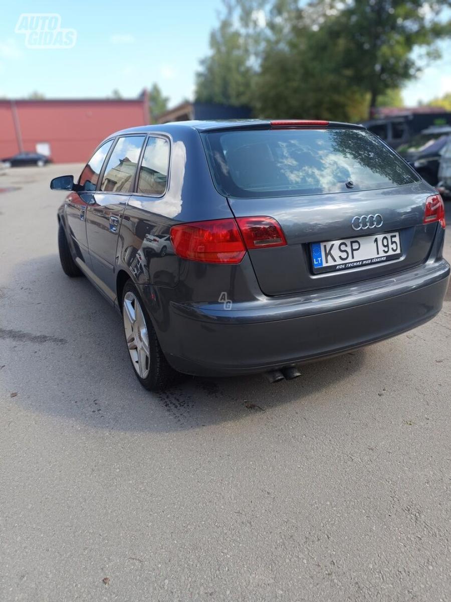 Grey Audi A3 2006 in Telschi, with an engine capacity of 2.00 L and mileage of 296 thousand km for 2950 €, photo 7 on AUTOMOTO.COM.LV