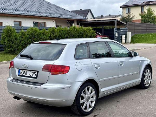 Grey Audi A3 2006 in Vilnius, with an engine capacity of 1.97 L and mileage of 380 thousand km for 3300 €, photo 8 on AUTOMOTO.COM.LV
