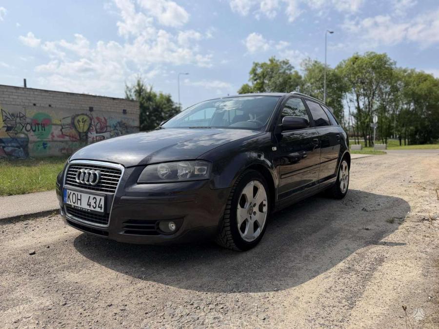 Pelēks Audi A3 2006 Kauņa, ar dzinēja tilpumu 1.97 L un nobraukumu 350 tūkst. km par 2399 €, foto 4 vietnē AUTOMOTO.COM.LV