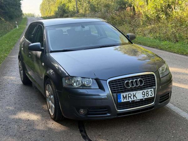 Pelēks Audi A3 2006 Viļņa, ar dzinēja tilpumu 2.00 L un nobraukumu 220 tūkst. km par 2500 €, foto 7 vietnē AUTOMOTO.COM.LV