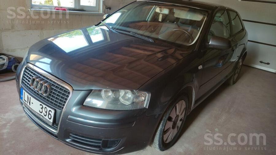 Pelēks Audi A3 2007 Kuldīga, ar dzinēja tilpumu 1.90 L un nobraukumu 239 tūkst. km par 8890 €, foto 1 vietnē AUTOMOTO.COM.LV