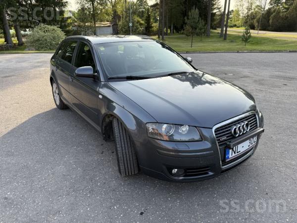 Grey Audi A3 2007 in Talsi, with an engine capacity of 2.00 L and mileage of 298 thousand km for 4200 €, photo 1 on AUTOMOTO.COM.LV