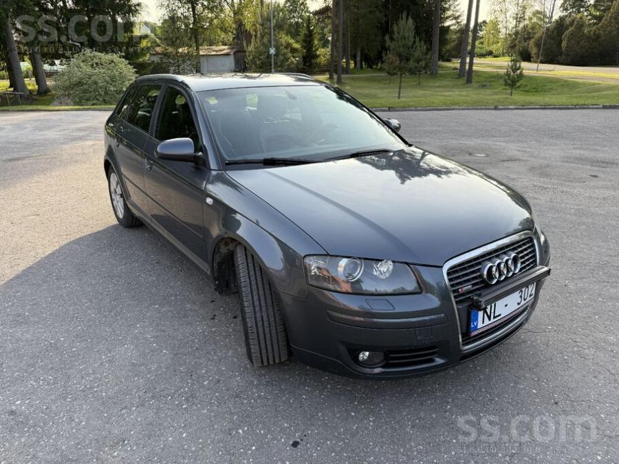 Grey Audi A3 2007 in Talsi, with an engine capacity of 2.00 L and mileage of 298 thousand km for 4200 €, photo 1 on AUTOMOTO.COM.LV