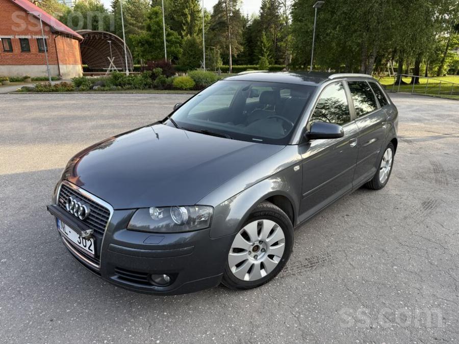 Grey Audi A3 2007 in Talsi, with an engine capacity of 2.00 L and mileage of 298 thousand km for 4200 €, photo 2 on AUTOMOTO.COM.LV