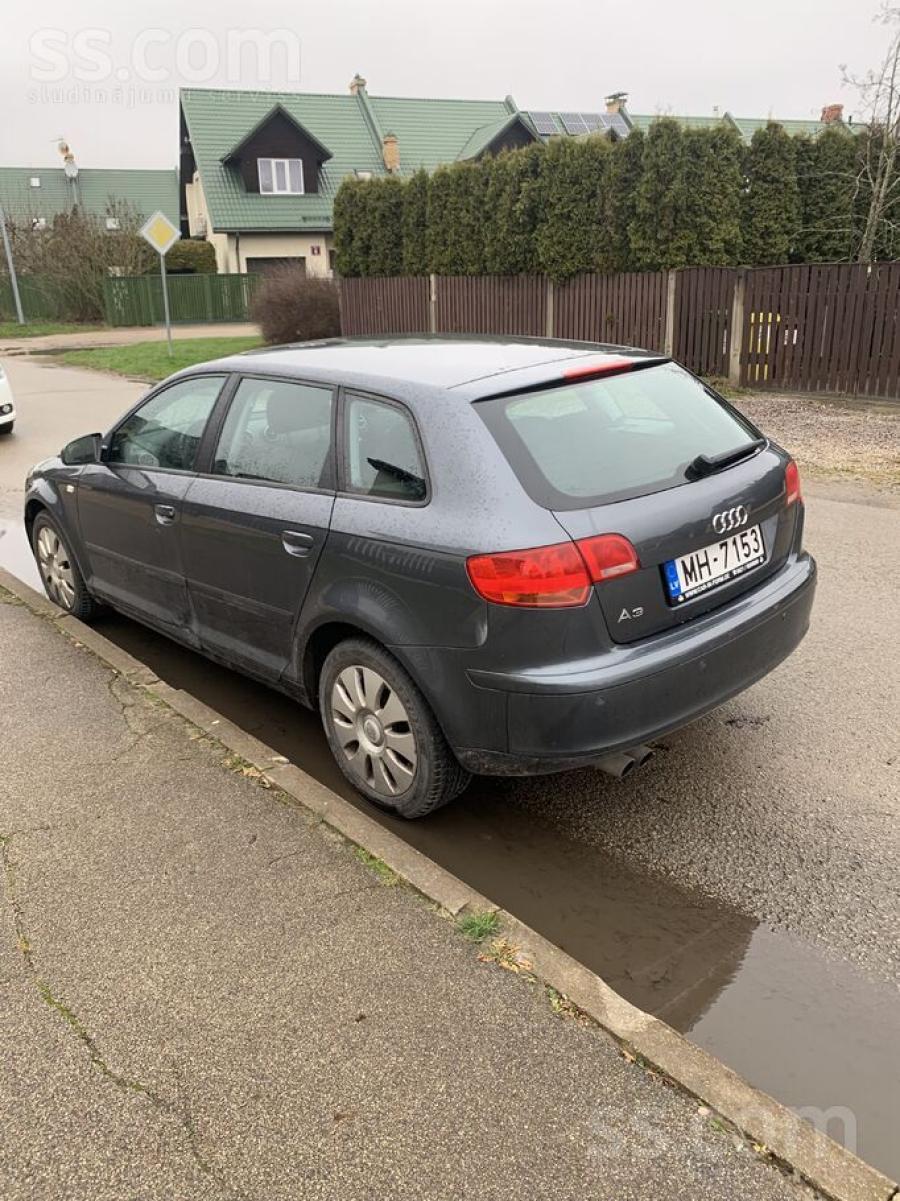 Grey Audi A3 2007 in Riga, with an engine capacity of 1.80 L and mileage of 181 thousand km for 3100 €, photo 8 on AUTOMOTO.COM.LV