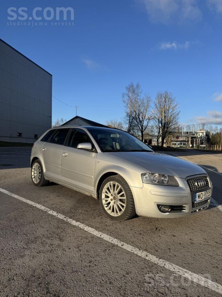 Grey Audi A3 2007 in Riga, with an engine capacity of 2.00 L and mileage of 335 thousand km for 2800 €, photo 1 on AUTOMOTO.COM.LV