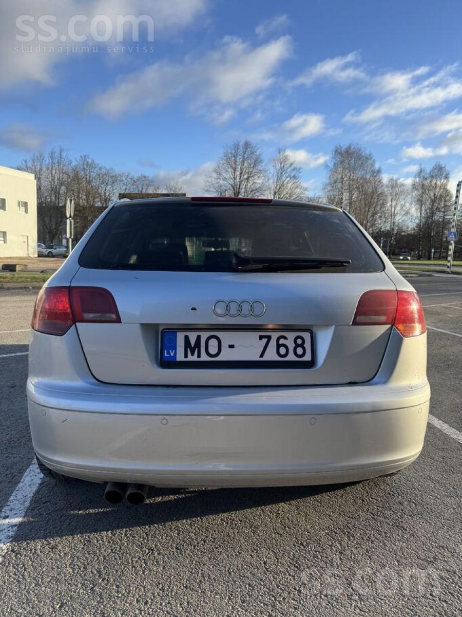 Grey Audi A3 2007 in Riga, with an engine capacity of 2.00 L and mileage of 335 thousand km for 2800 €, photo 4 on AUTOMOTO.COM.LV