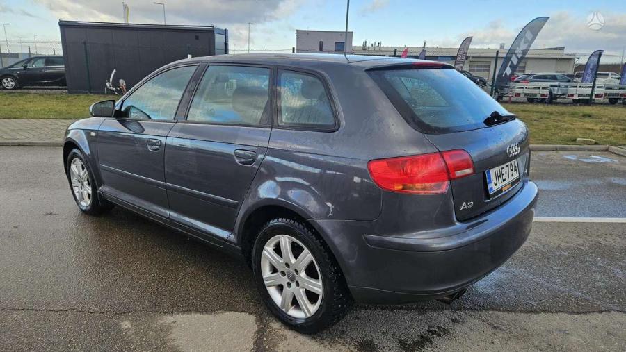 Grey Audi A3 2007 in Marijampole, with an engine capacity of 1.80 L and mileage of 280 thousand km for 2500 €, photo 4 on AUTOMOTO.COM.LV