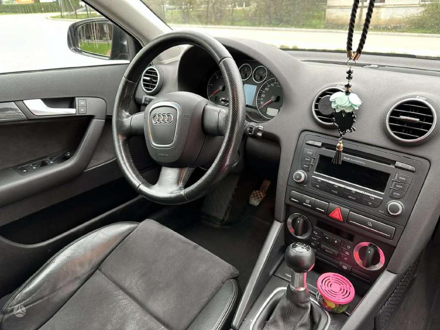 Pelēks Audi A3 2007 Kauņa, ar dzinēja tilpumu 2.00 L un nobraukumu 334 tūkst. km par 2800 €, foto 4 vietnē AUTOMOTO.COM.LV