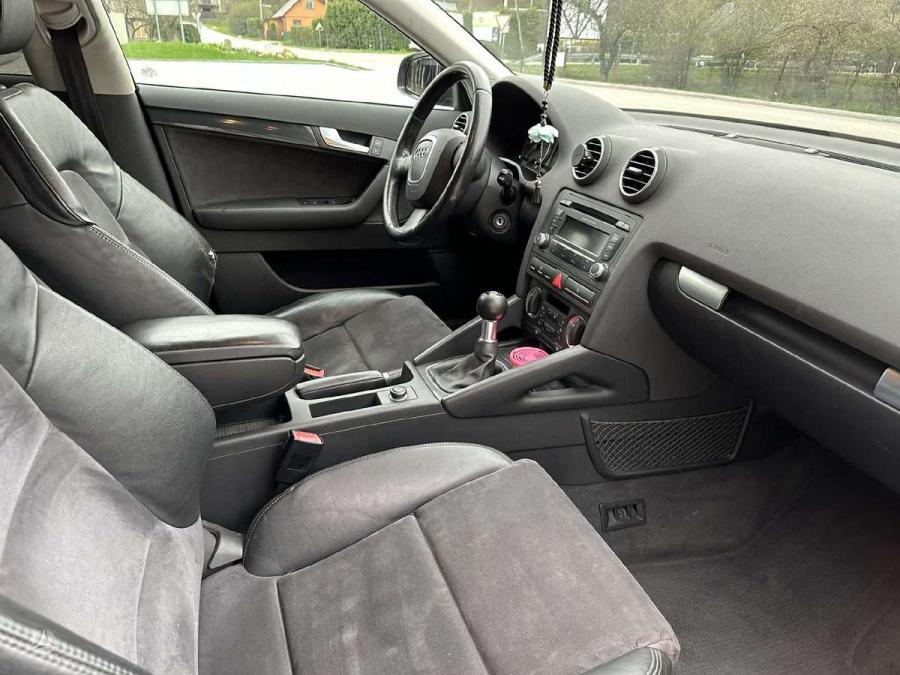 Pelēks Audi A3 2007 Kauņa, ar dzinēja tilpumu 2.00 L un nobraukumu 334 tūkst. km par 2800 €, foto 6 vietnē AUTOMOTO.COM.LV