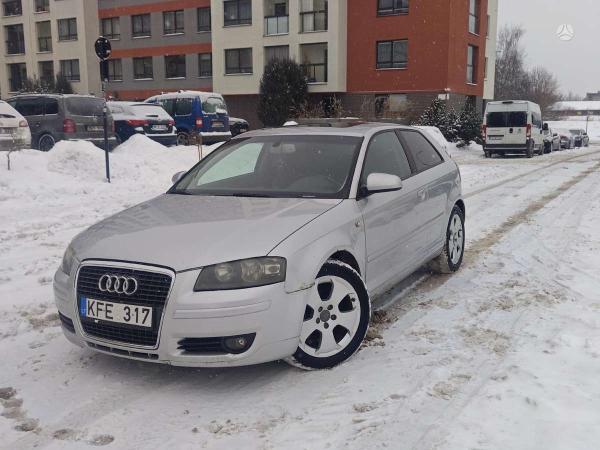 Pelēks Audi A3 2007 Viļņa, ar dzinēja tilpumu 1.90 L un nobraukumu 230 tūkst. km par 1950 €, foto 1 vietnē AUTOMOTO.COM.LV