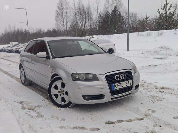 Pelēks Audi A3 2007 Viļņa, ar dzinēja tilpumu 1.90 L un nobraukumu 230 tūkst. km par 1950 €, foto 2 vietnē AUTOMOTO.COM.LV