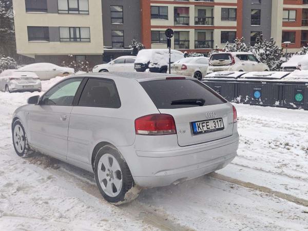 Pelēks Audi A3 2007 Viļņa, ar dzinēja tilpumu 1.90 L un nobraukumu 230 tūkst. km par 1950 €, foto 5 vietnē AUTOMOTO.COM.LV
