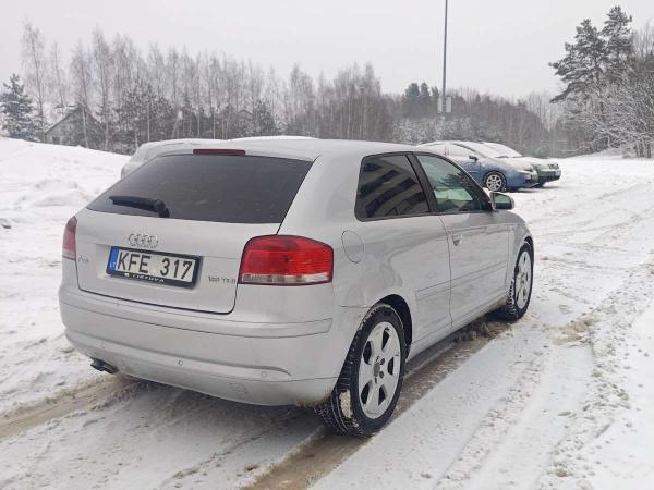 Pelēks Audi A3 2007 Viļņa, ar dzinēja tilpumu 1.90 L un nobraukumu 230 tūkst. km par 1950 €, foto 6 vietnē AUTOMOTO.COM.LV
