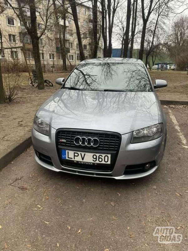 Grey Audi A3 2007 in Vilnius, with an engine capacity of 2.00 L and mileage of 321 thousand km for 3200 €, photo 1 on AUTOMOTO.COM.LV