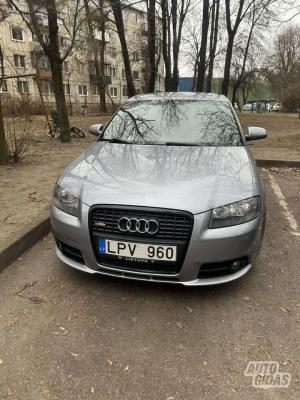 Grey Audi A3 2007 in Vilnius, with an engine capacity of 2.00 L and mileage of 321 thousand km for 3200 €, photo  on AUTOMOTO.COM.LV