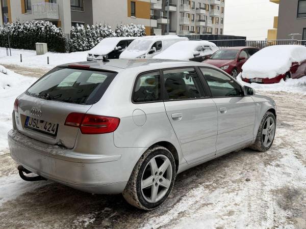 Pelēks Audi A3 2007 Viļņa, ar dzinēja tilpumu 1.97 L un nobraukumu 310 tūkst. km par 2900 €, foto 6 vietnē AUTOMOTO.COM.LV
